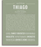 Thiago | Name Art Print – Name Stories