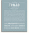 Thiago | Name Art Print – Name Stories