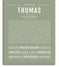 Thomas Personalized Name Meaning Art Prints – Name Stories