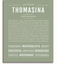 Thomasina | Name Art Print – Name Stories