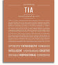 Tia | Name Art Print – Name Stories