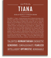 Tiana | Name Art Print – Name Stories