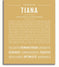 Tiana | Name Art Print – Name Stories