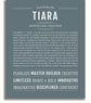 Tiara Personalized Name Meaning Art Prints – Name Stories