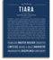Tiara Personalized Name Meaning Art Prints – Name Stories