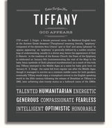 Tiffany | Name Art Print – Name Stories