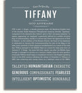 Tiffany | Name Art Print – Name Stories