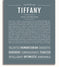 Tiffany | Name Art Print – Name Stories
