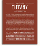 Tiffany | Name Art Print – Name Stories