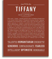 Tiffany | Name Art Print – Name Stories