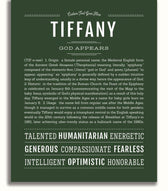 Tiffany | Name Art Print – Name Stories