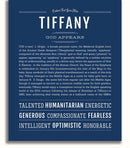 Tiffany | Name Art Print – Name Stories