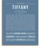Tiffany Personalized Name Meaning Art Prints – Name Stories