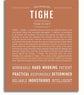 Tighe Personalized Name Meaning Art Prints – Name Stories
