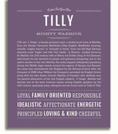 Tilly | Name Art Print – Name Stories
