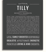 Tilly | Name Art Print - Personalized Custom Gifts – Name Stories