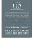 Tilly | Name Art Print – Name Stories