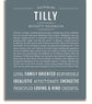 Tilly | Name Art Print – Name Stories