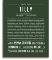 Tilly | Name Art Print – Name Stories