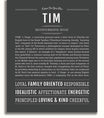 Tim | Name Art Print – Name Stories