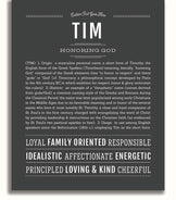 Tim | Name Art Print – Name Stories