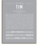 Tim | Name Art Print – Name Stories