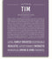 Tim | Name Art Print – Name Stories