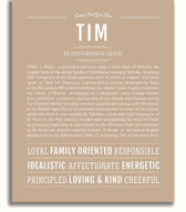 Tim | Name Art Print – Name Stories