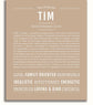 Tim | Name Art Print – Name Stories