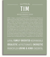 Tim | Name Art Print – Name Stories