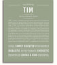 Tim | Name Art Print – Name Stories