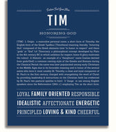 Tim | Name Art Print – Name Stories