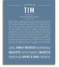 Tim | Name Art Print – Name Stories