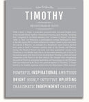 Timothy | Name Art Print – Name Stories