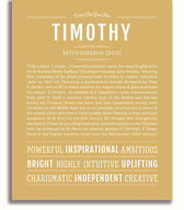 Timothy | Name Art Print – Name Stories