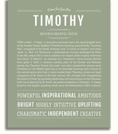 Timothy | Name Art Print – Name Stories