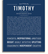 Timothy | Name Art Print – Name Stories