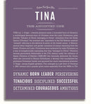 Tina | Name Art Print – Name Stories