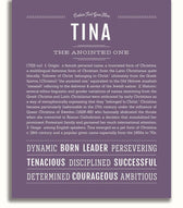 Tina | Name Art Print – Name Stories