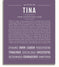 Tina | Name Art Print – Name Stories