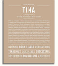 Tina | Name Art Print – Name Stories