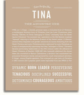 Tina | Name Art Print – Name Stories