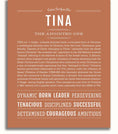 Tina | Name Art Print – Name Stories