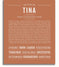 Tina Personalized Name Meaning Art Prints – Name Stories
