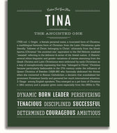 Tina | Name Art Print – Name Stories