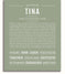 Tina Personalized Name Meaning Art Prints – Name Stories