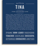 Tina | Name Art Print – Name Stories