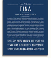 Tina | Name Art Print – Name Stories