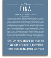 Tina | Name Art Print – Name Stories