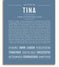 Tina | Name Art Print – Name Stories